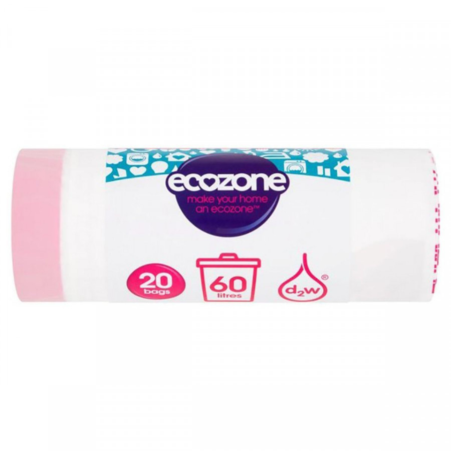 Ecozone Biodegradable 60Ltr Bin Liners - 20s - ... | Cazaar