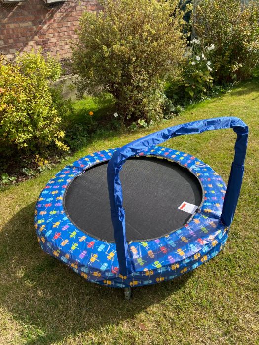 48" Blue Robot Mini Trampoline | Cazaar