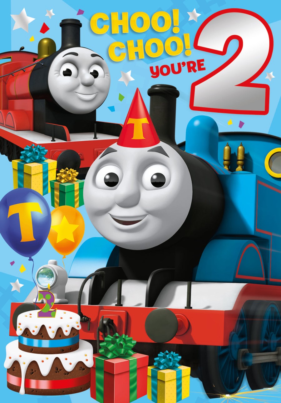 Thomas & Friends Age 2 Birthday Card | Cazaar