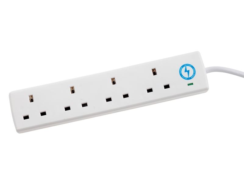 Extension Lead 240 Volt 4 Way 13A Surge Protecti... | Cazaar