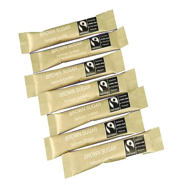 Fairtrade Brown Sugar Sticks Pk1000 - SNG10886 | Cazaar