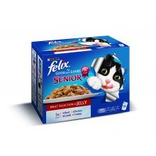 Felix As Good As It Looks Senior Meat 12 Pack - ... | Cazaar