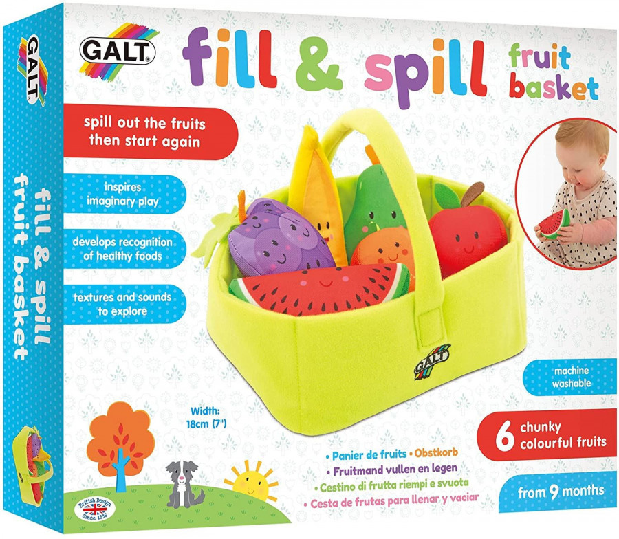 Fill and Spill Fruit Basket - soft toy activity ... | Cazaar