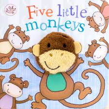 Five Little Monkeys Finger Puppet Book | Cazaar