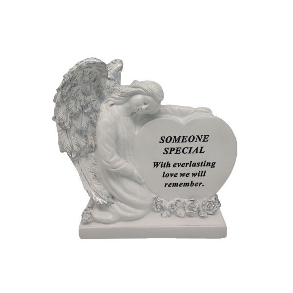 Special Angel Memorial Plaque with Heart Ornament | Cazaar