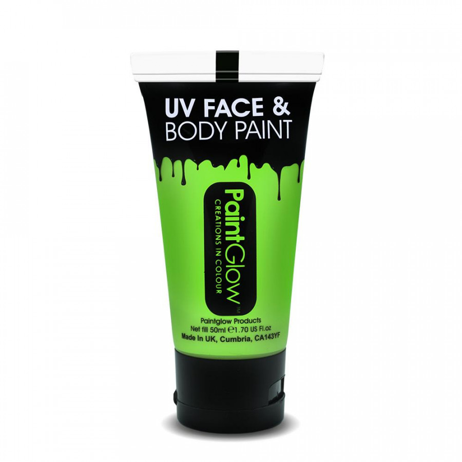 Green - Neon UV 50ml Face & Body Paint | Cazaar