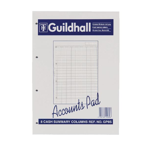 Guildhall Acc Pad Summary A4 Gp8S - GHGP8S | Cazaar