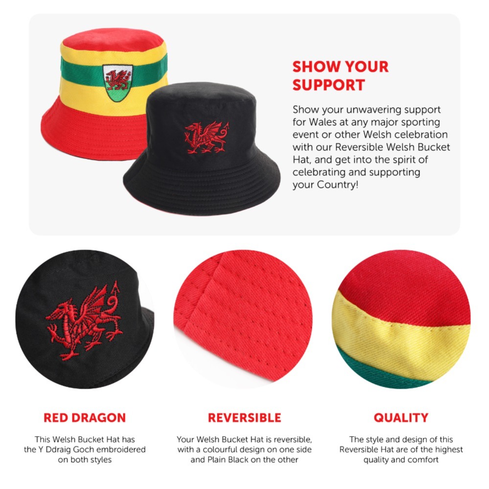 Childs Reversible Welsh Bucket Hat | Cazaar