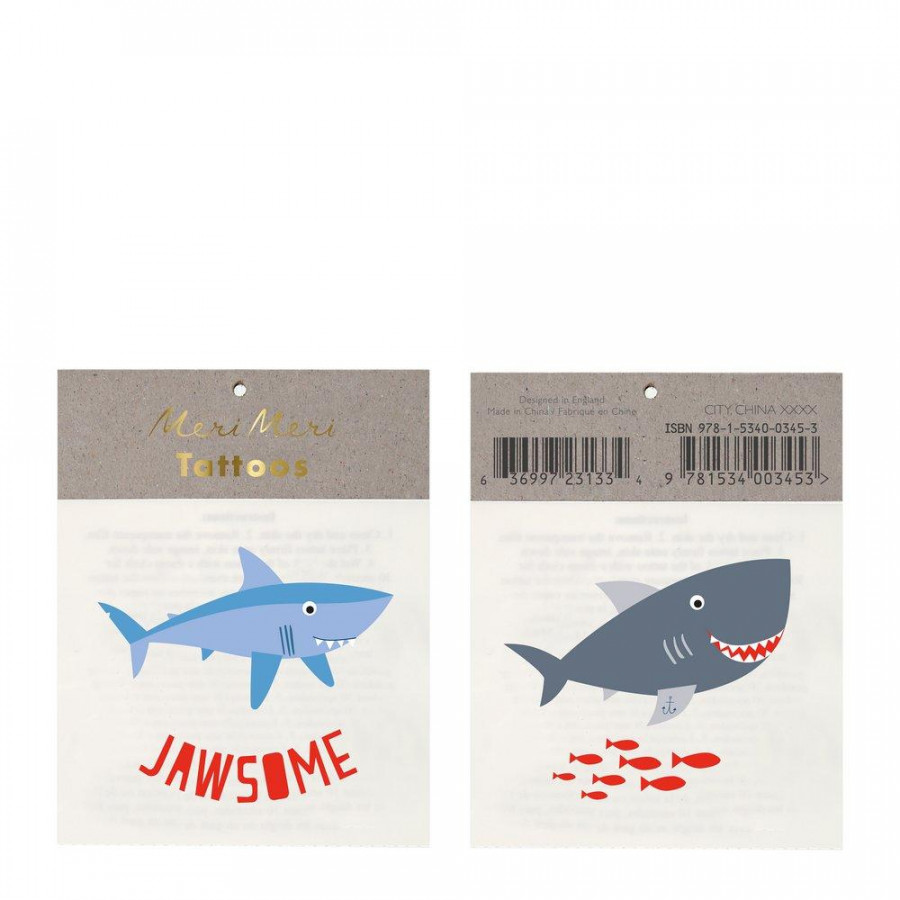 Jawsome Small Tattoos Pack of 2 Sheets | Cazaar