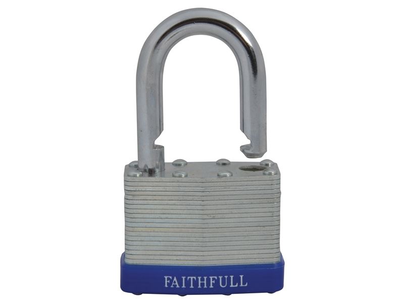 Laminated Steel Padlock 50mm 3 Keys FAIPLLAM50 | Cazaar