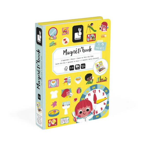 Janod Learn to Tell the Time Magneti' Book | Cazaar