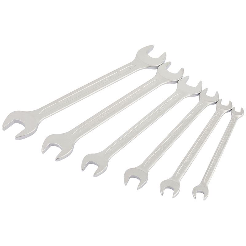 Long Metric Open End Spanner Set (6 piece) (1341) | Cazaar