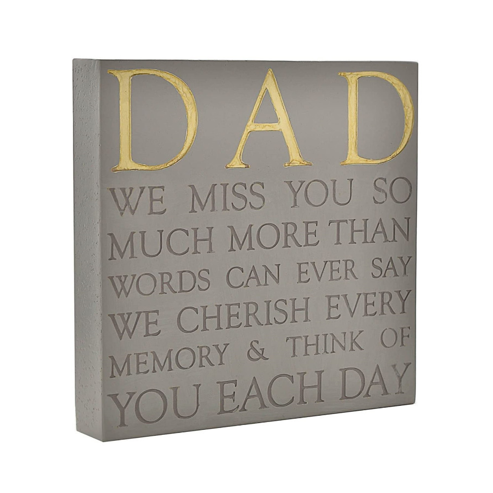 Dad Memorial Square Plaque: Family Graveside | Cazaar