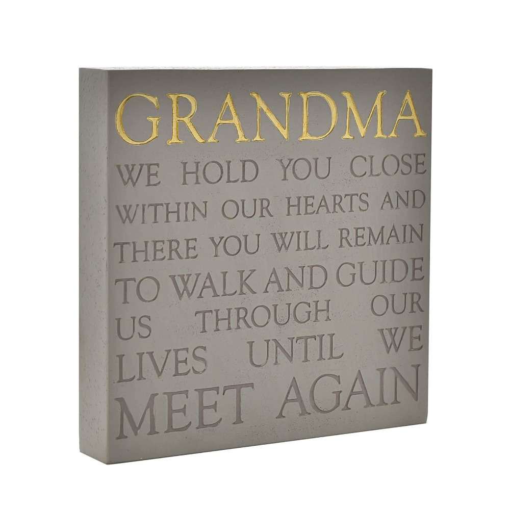 Grandma Memorial Square Plaque: Family Remembrance | Cazaar