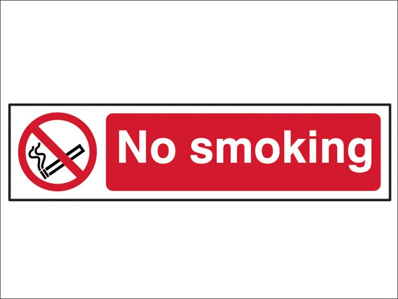 No Smoking - PVC 200 x 50mm SCA5050 | Cazaar