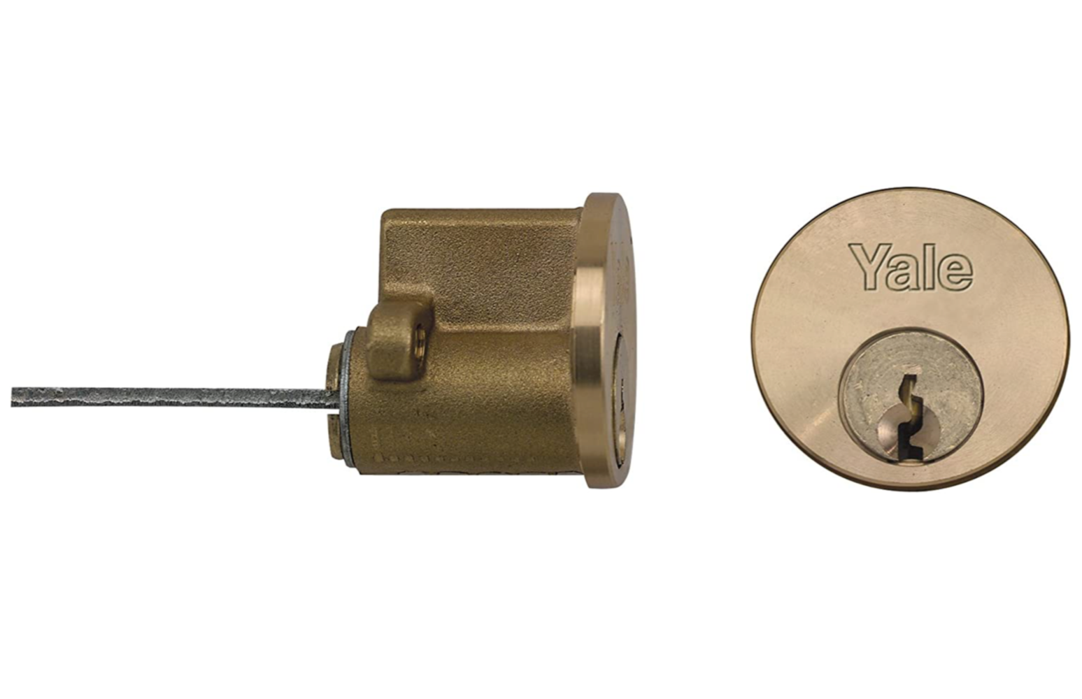 P1109 Replacement Rim Cylinder & 4 Keys Polished... | Cazaar