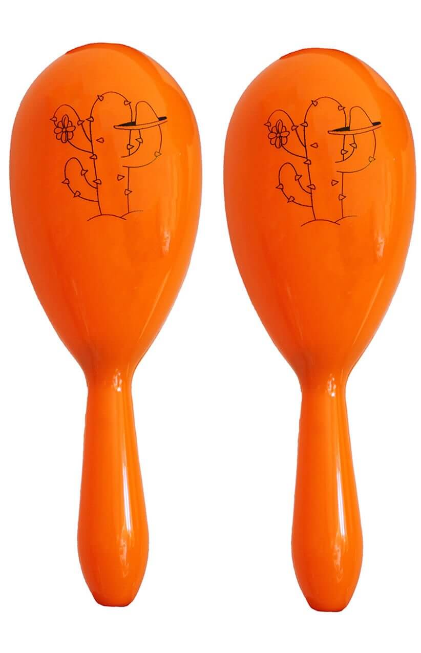 Pair of Orange Maracas | Cazaar