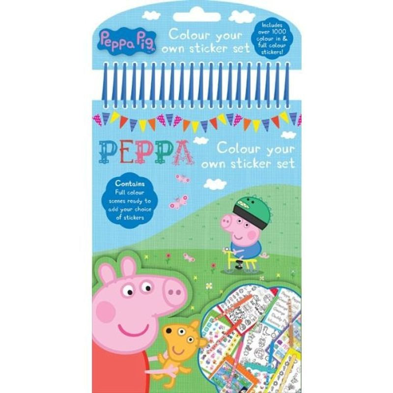 Peppa Pig Colour Your Own Sticker Set | Cazaar