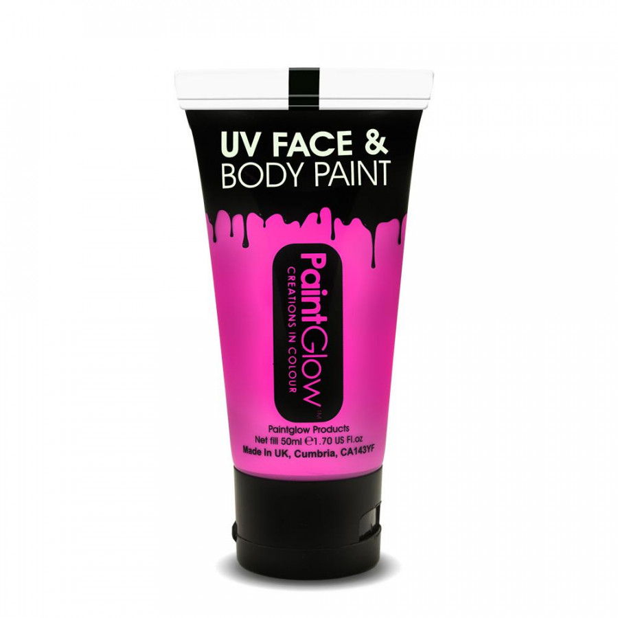 Pink - Neon UV 50ml Face & Body Paint | Cazaar