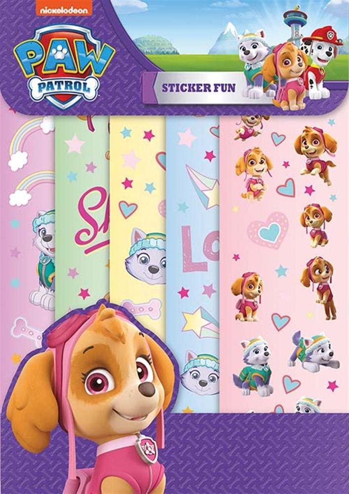 Pink Paw Patrol Sticker Sheets | Cazaar