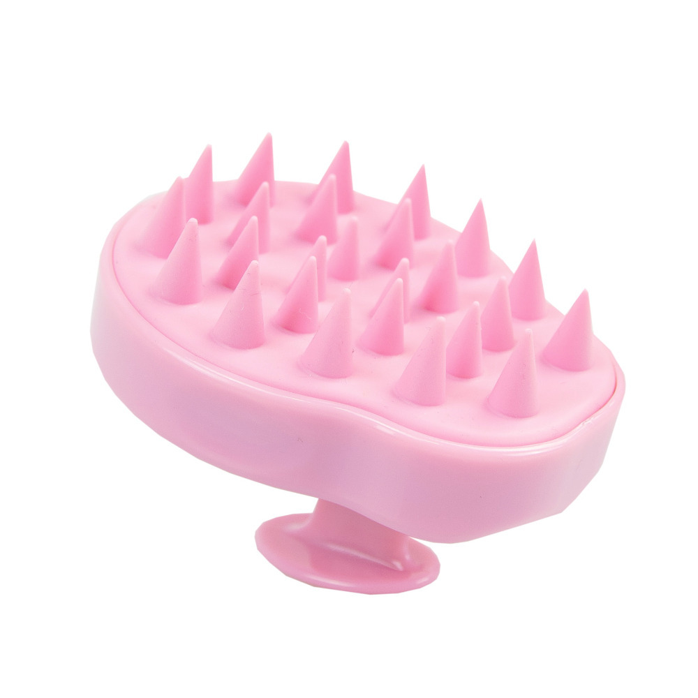 Pink Silicone Shampoo Hair Brush Hand Tool | Cazaar