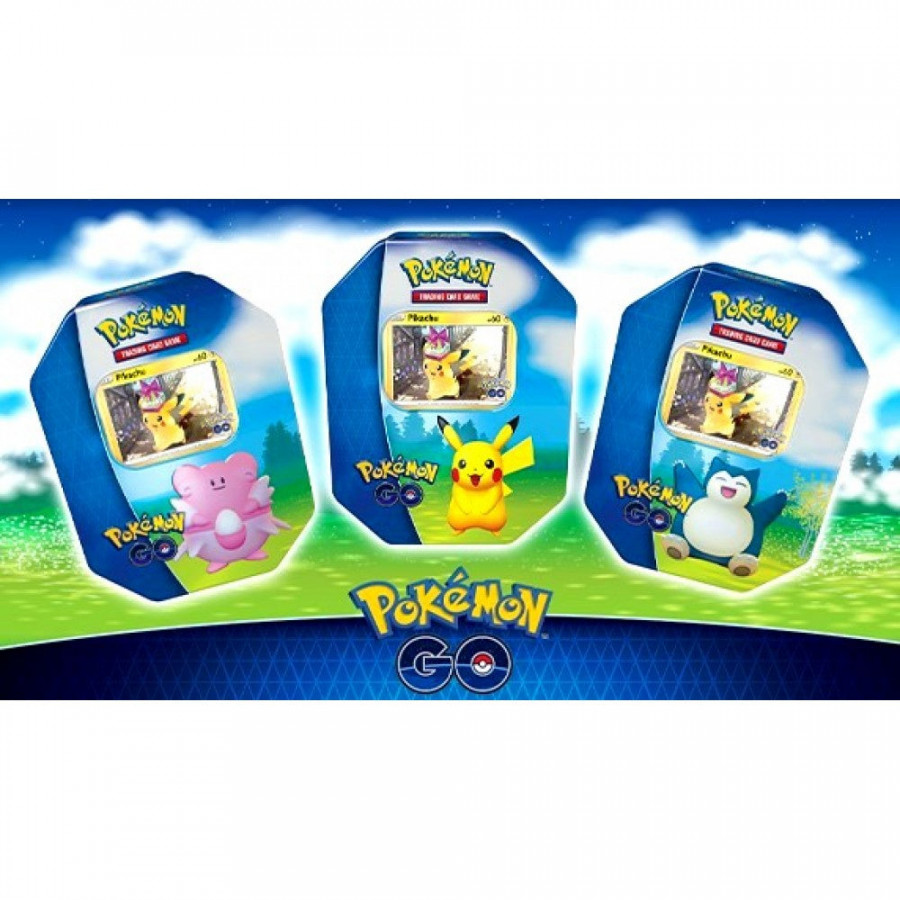 Pokemon Go Tins - Pikachu, Snorlax, Blissey | Cazaar