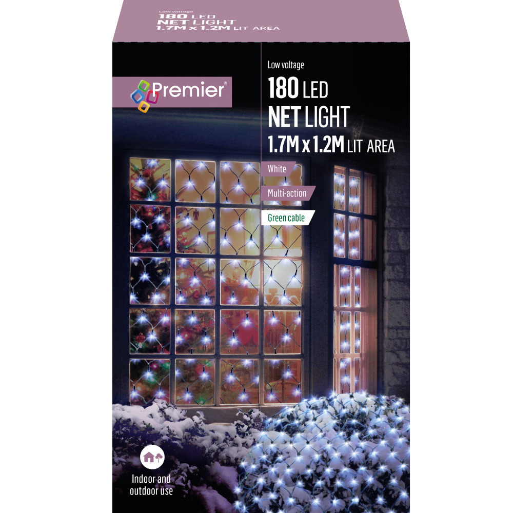 Christmas 180 White LEDs Net Light | Cazaar