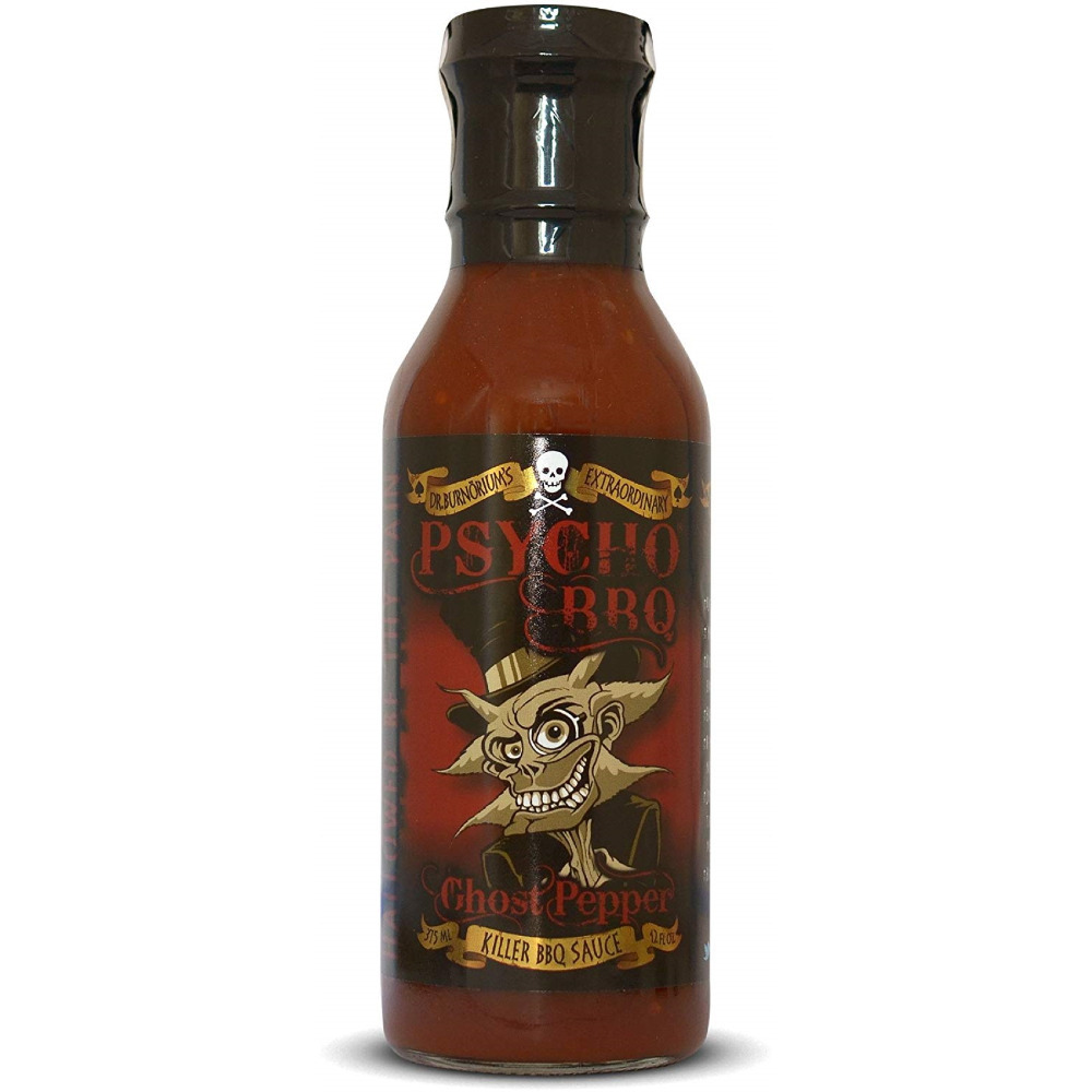 Psycho BBQ Ghost Pepper Barbecue Sauce Condiment... | Cazaar