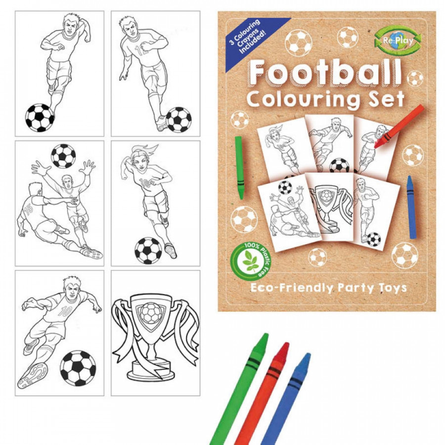 Re:Play Football A6 Colouring Set | Cazaar