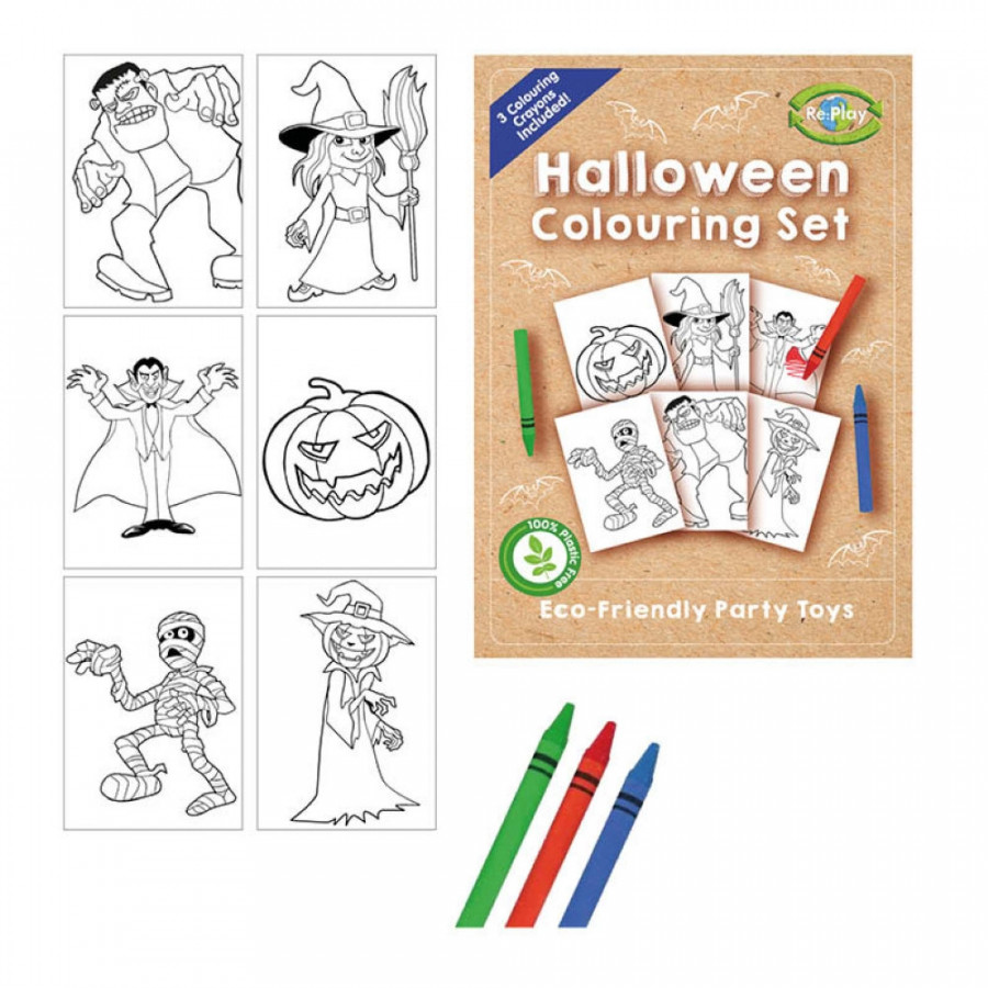 Re:Play Halloween A6 Colouring Set | Cazaar