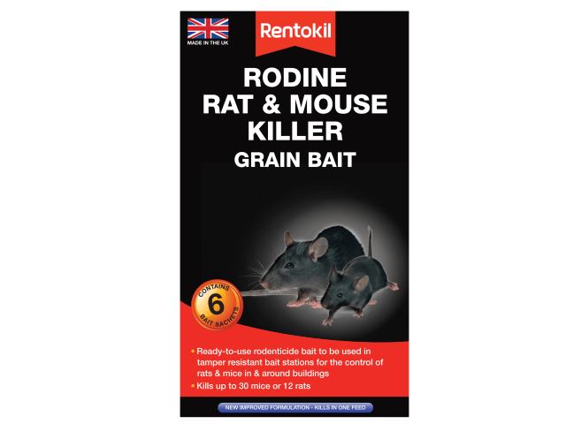 Rodine Rat & Mouse Killer Grain Bait 6 Sachets R... | Cazaar