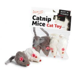 Ruff 'N' Tumble Catnip Mice 4 Piece - 5cm - 755582 | Cazaar