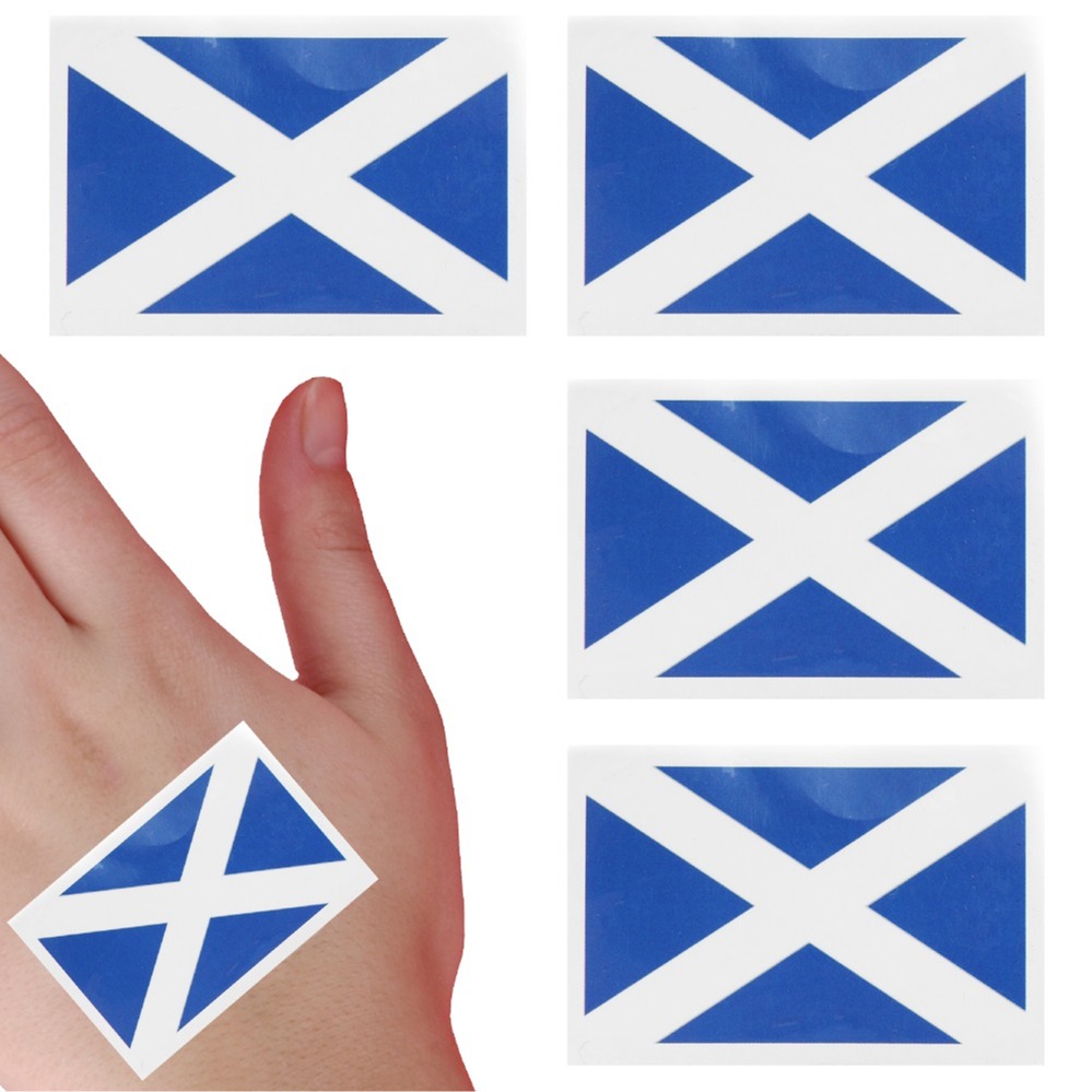 Scottish Flag Tattoos Patriotic Fake Tattoos: USA/UK | 50 Sheets