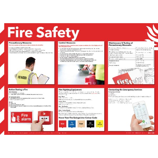 Signslab 420X590 Fire Safety Poster - SR11123 | Cazaar