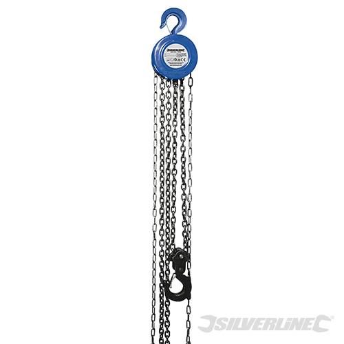 Silverline Chain Block 2000kg / 3m Lift Height 8... | Cazaar