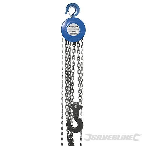 Silverline Chain Block 5000kg / 3m Lift Height 2... | Cazaar