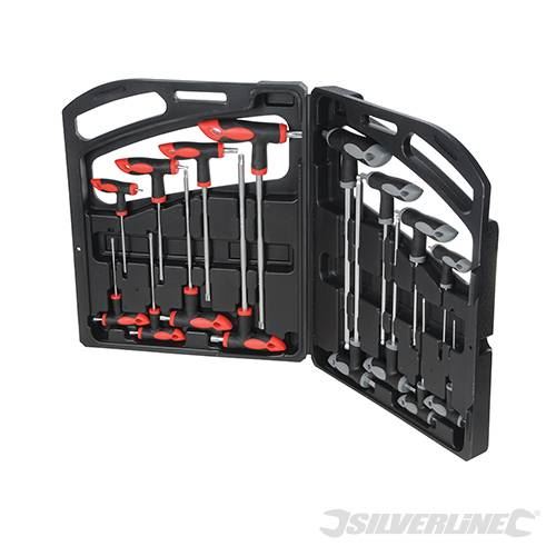 Silverline T-Handle Wrench Set 16pce 250028 | Cazaar