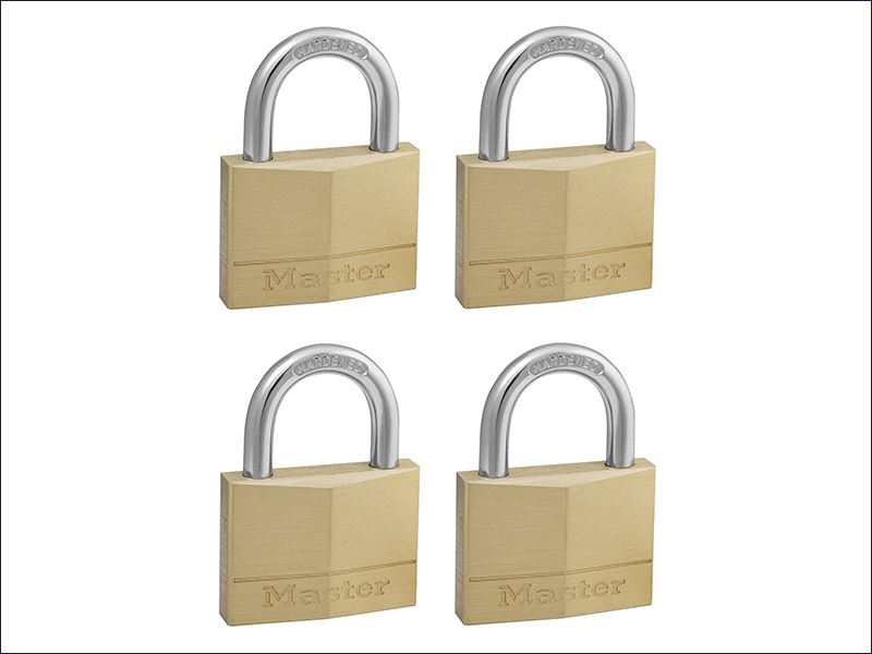 Solid Brass 50mm Padlock 5-Pin - Keyed Alike x 4... | Cazaar