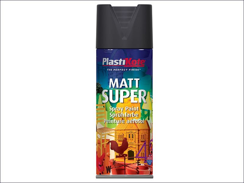 Super Matt Spray Black 400ml PKT3101 | Cazaar