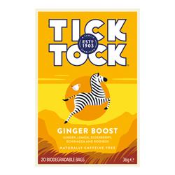 Tick Tock Wellbeing Ginger Boost Tea 20's - TT11 | Cazaar